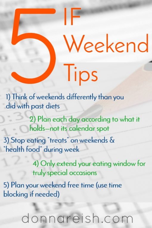 Intermittent Fasting Weekend Thoughts | Donna Reish